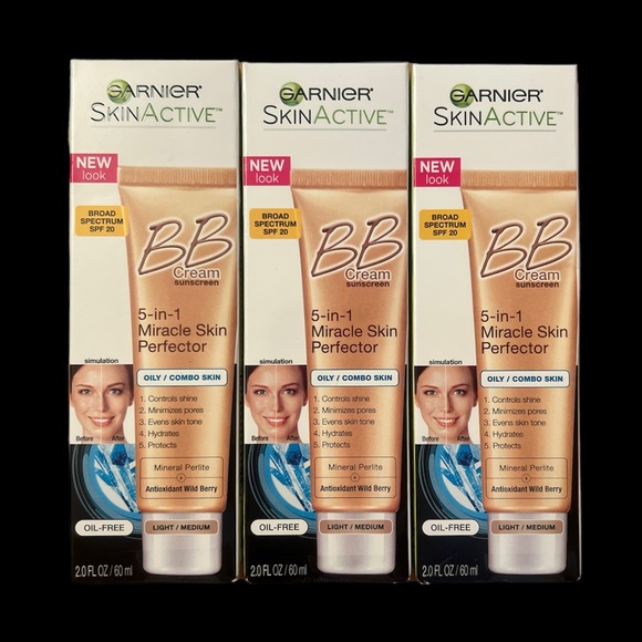 Garnier | Makeup | 3 Garnier Skin Active Bb Cream 5in Miracle Skin ...